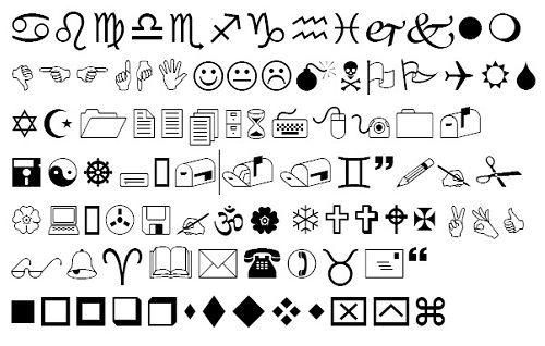 5 Symbol Fonts For Graphic Print Designers
