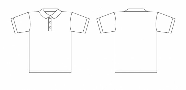 Collar Shirt Vector Template